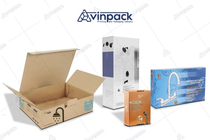 Production of faucets box packaging | "avinpack carton making"